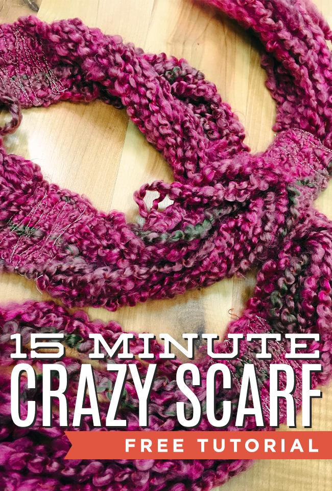 New Tutorial: The 15 Minute Crazy Scarf (No Crochet or Knitting ...